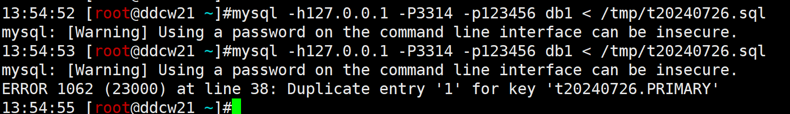 [mysql] Mysql数据导入报错主键冲突 Error 1062 23000 At Line 38 Duplicate Entry 墨天轮