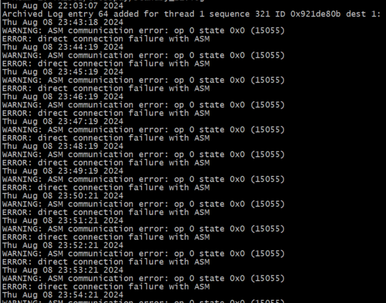 措手不及的报错：direct connection failure with ASM - 墨天轮