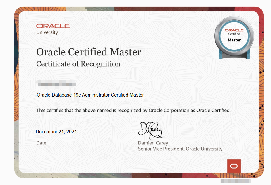 Oracle 19c OCM考试 - 墨天轮