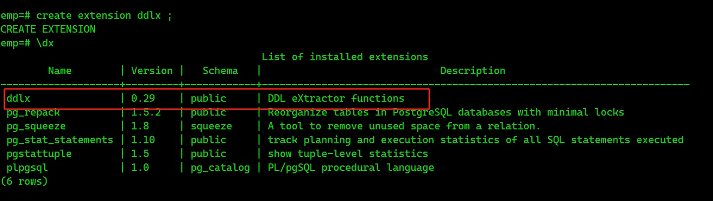 PostgreSQL 获取对象 DDL 插件 ddlx or pg_dbms_metadata - 墨天轮