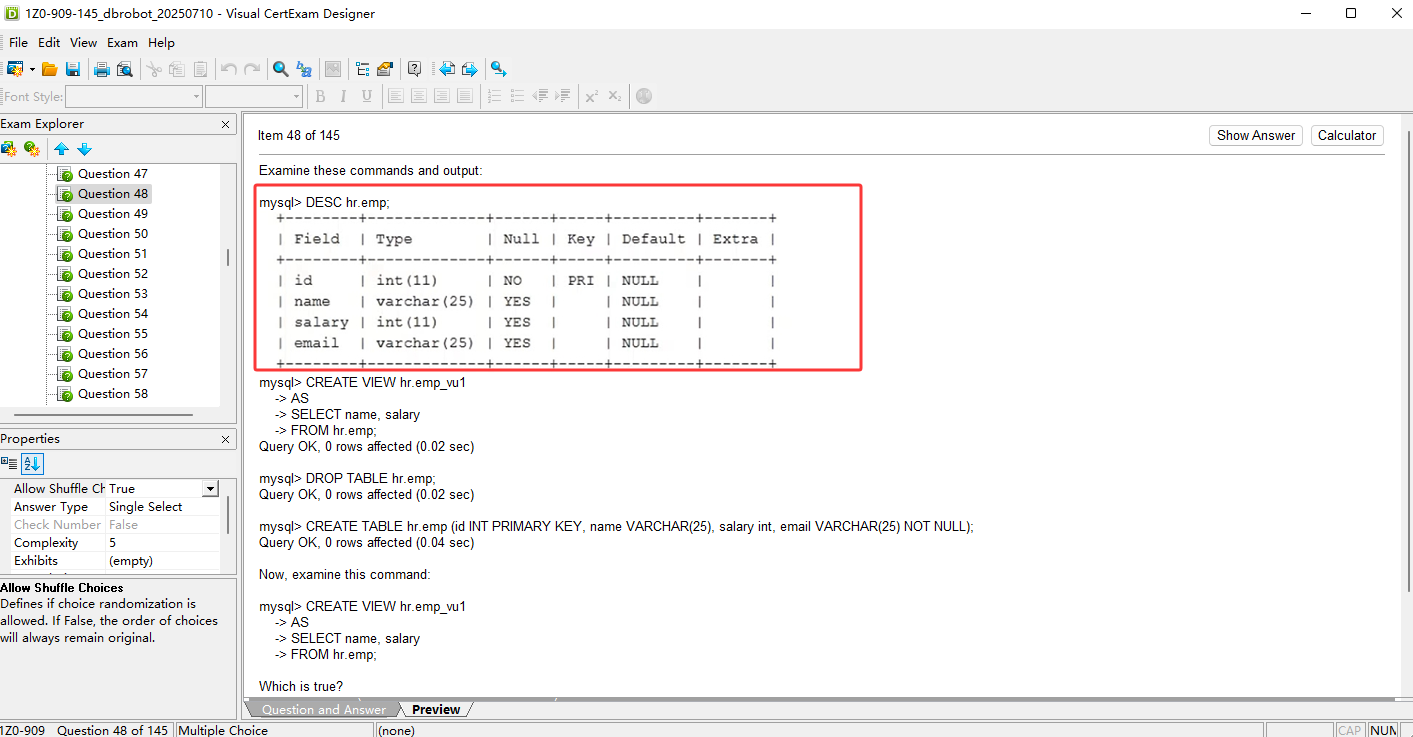 MySQL OCP 1Z0-909高分通过必备题库 - 墨天轮