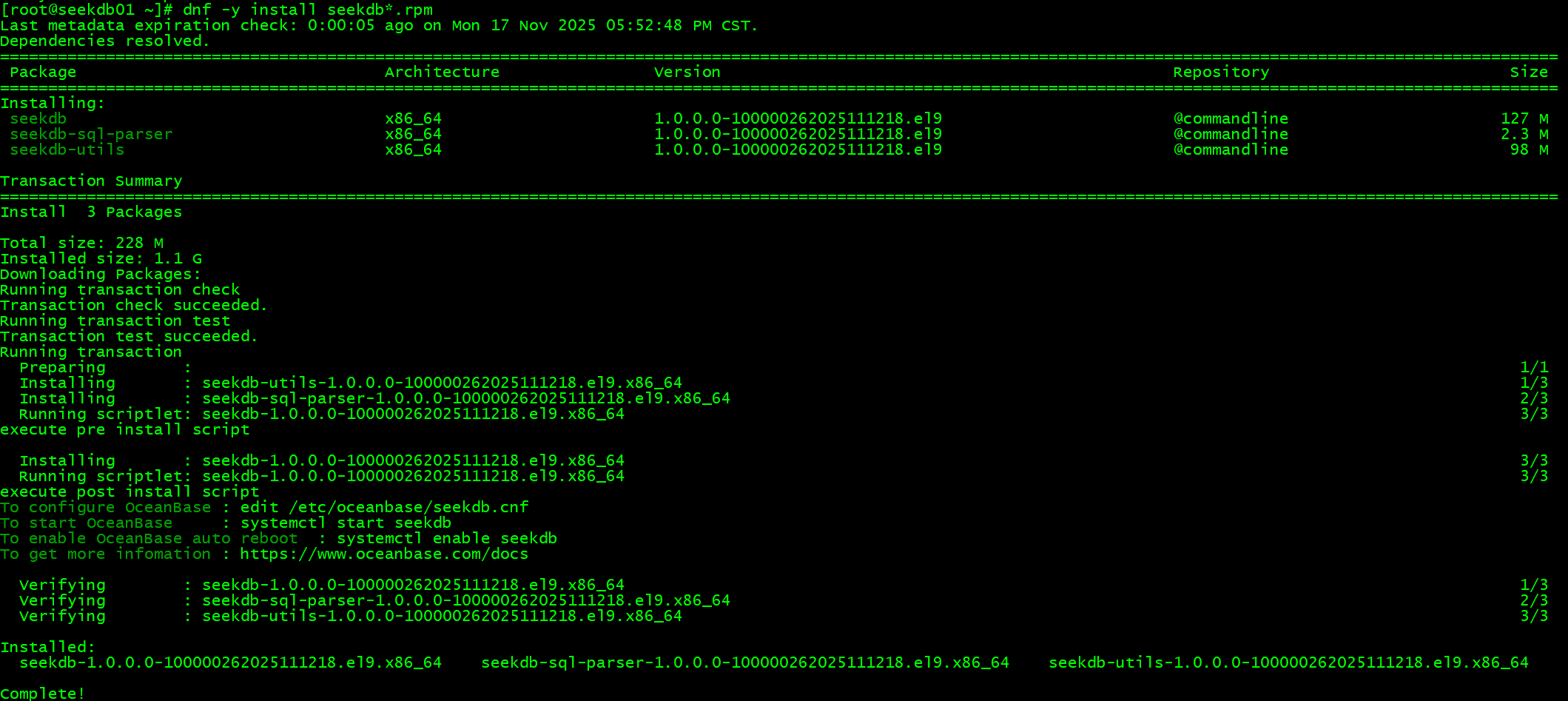 数据库管理-第391期 OceanBase seekdb，一个“小小”的野望（20251118） - 墨天轮