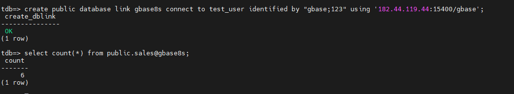 南大通用Gbase 8c dblink功能使用方法分享 - 墨天轮
