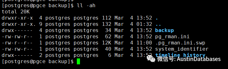 POSTGRESQL PG_RMAN 基本操作 - 墨天轮