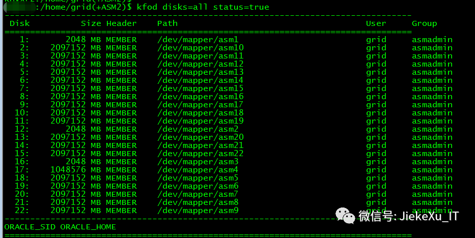 ASM 管理的内部工具：KFED、KFOD、AMDU - 墨天轮