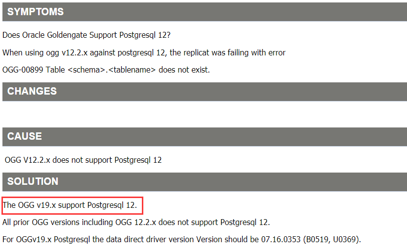 ogg实时同步oracle到postgresql，项目急急急啊.... - 墨天轮
