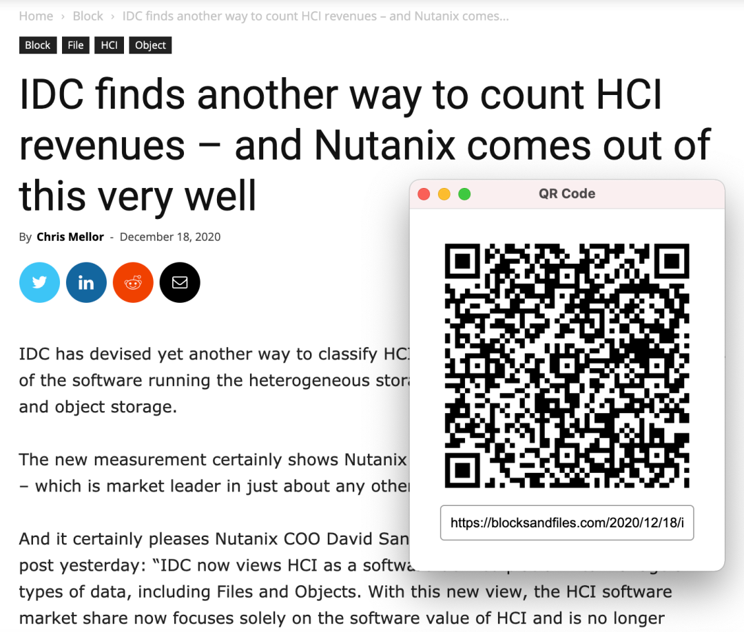 根据IDC，全球2020年SDS/HCI软件增长15%，达43.8亿美金，中国占比8% - 墨天轮