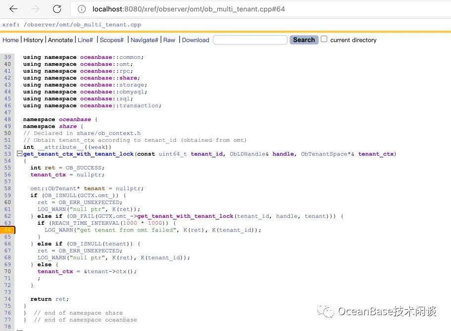 使用 Opengrok 阅读 OceanBase 社区版源码 - 墨天轮