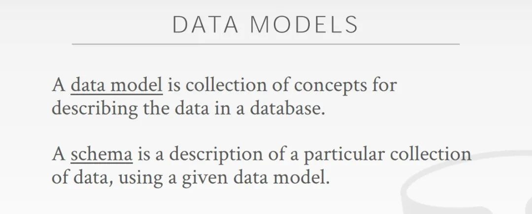 数据库 Data Model 和 Schema 的关系 墨天轮