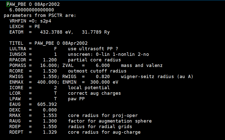 VASP四大输入文件--POSCAR、POTCAR - 墨天轮