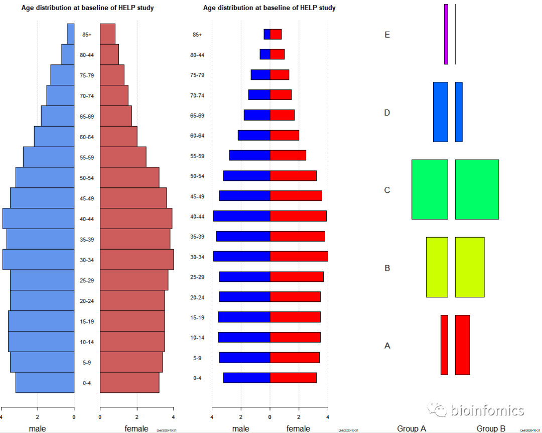 R语言可视化（三十二）：金字塔图绘制 - 墨天轮