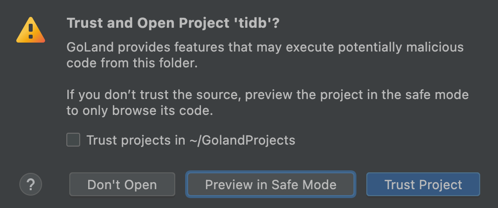 使用 Goland 编译和调试 TiDB 源码 - 墨天轮