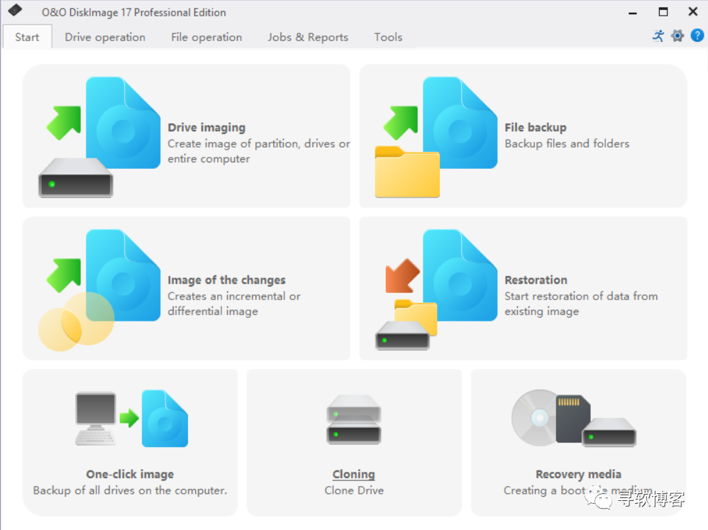 O&O DiskImage Professional 17 专业数据备份软件，支持增量和差异备份，灾难恢复硬盘克隆文件备份等 - 墨天轮