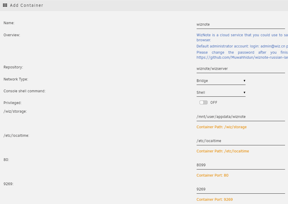 Docker篇 | WizNote为知笔记 - 墨天轮