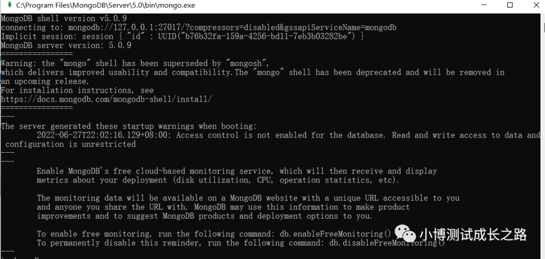 MongoDB-使用mongo/mongosh命令行连接数据库 - 墨天轮