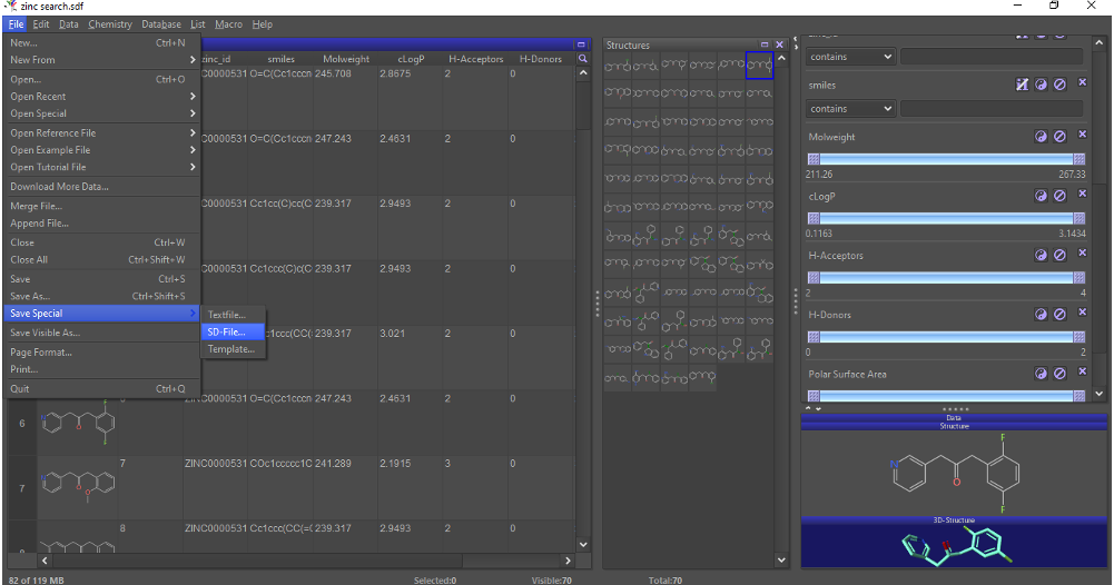 DataWarrior(三): 初始化 3D 构象 - 墨天轮