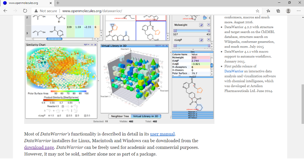 DataWarrior: 化学界的 Excel - 墨天轮