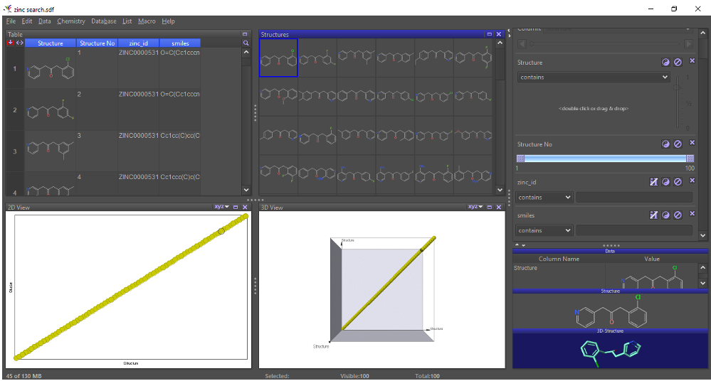 DataWarrior: 化学界的 Excel - 墨天轮