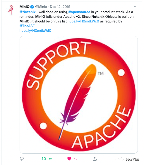 存储日报 Nutanix 承认违反了 Minio 的 Apache 2 许可证 墨天轮 7202